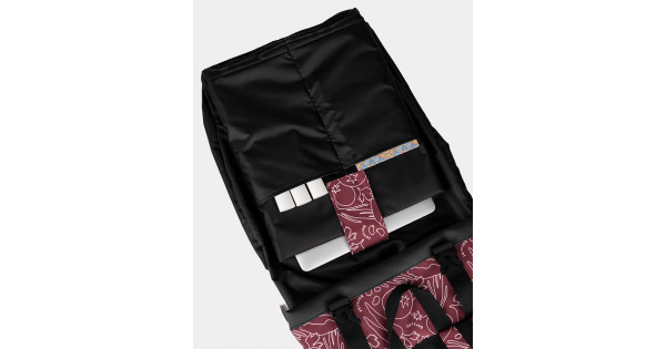 Rolltop Backpack Roll – Borscht Print, Eco-Leather | Harvest Clo