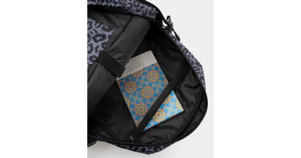 Women's Backpack Bonnie – Leopard Grey Print, Polyester 900D | Harvest Clo