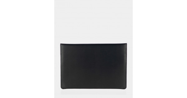 Black Eco-Leather Laptop Case – Matte Finish | Harvest Clo